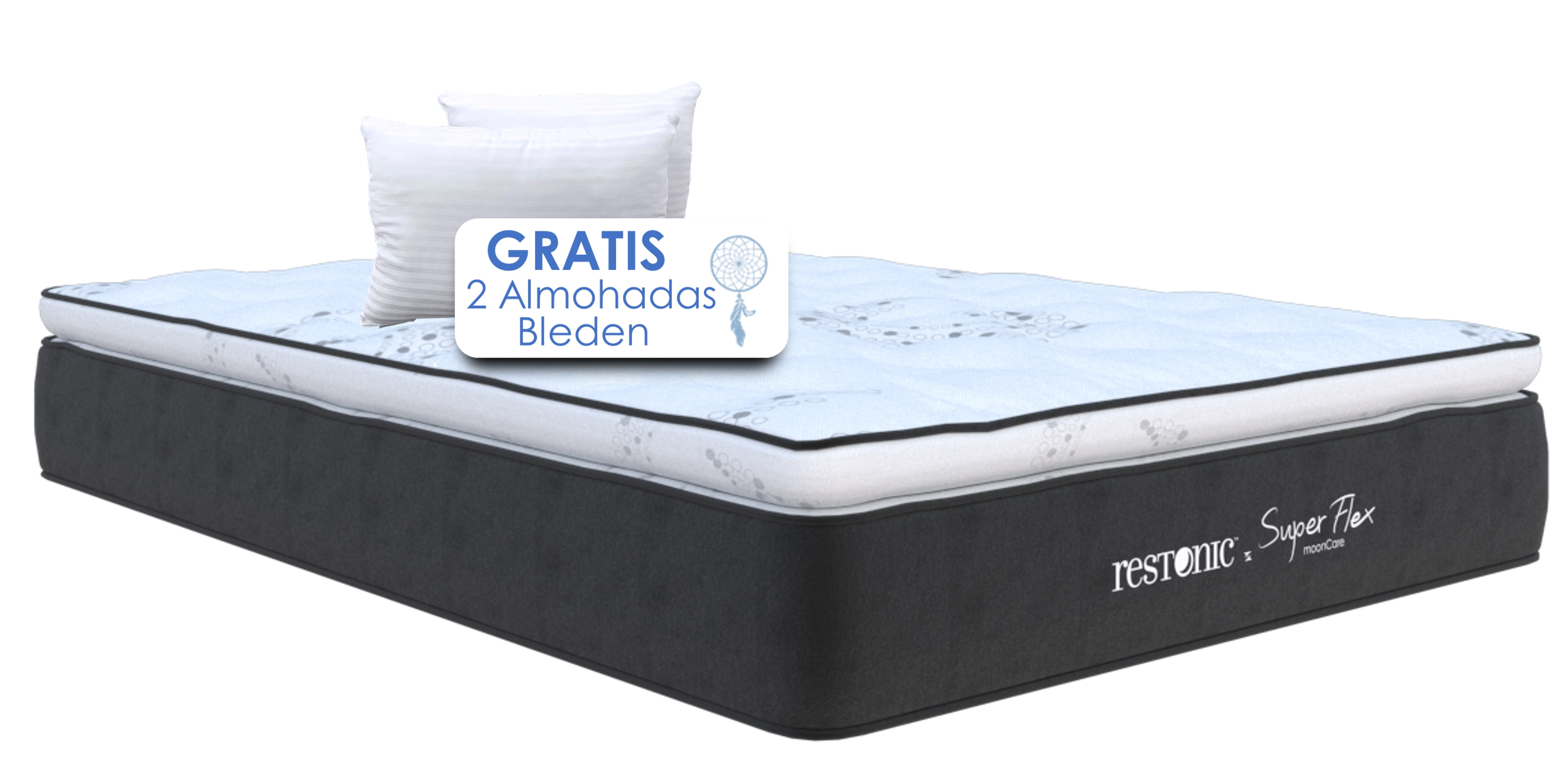 Restonic | Mega Colchoneta Ortopédico Restonic Colchón Queen size, Mide ...