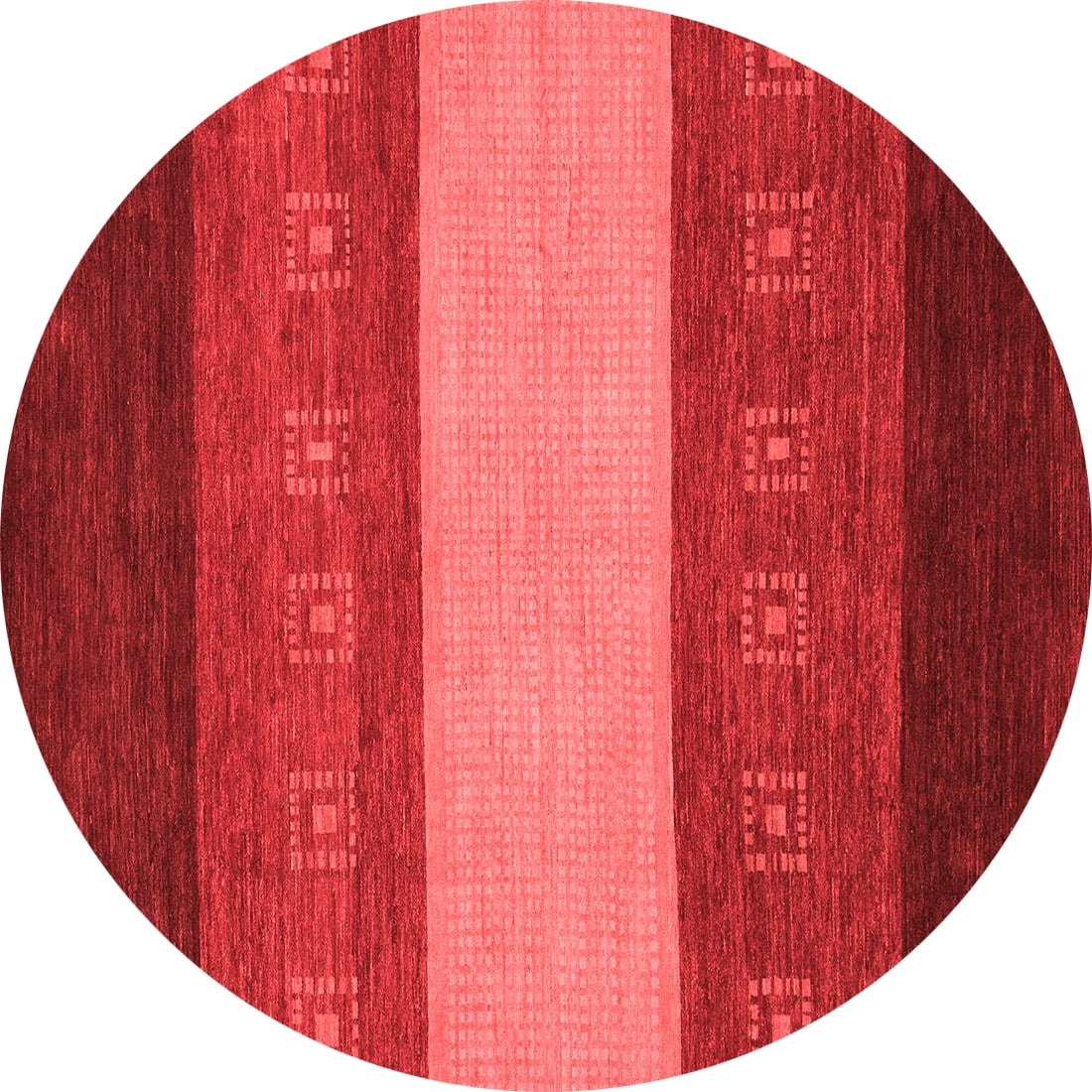 Ahgly Company Indoor Round Abstract Red Modern Area Rugs, 8' Round ...