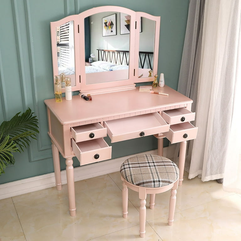 Romane dressing table set with mirror store