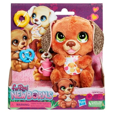 furReal Fuzzalots Puppy Color-Change Interactive Feeding Toy, Ages 4 ...