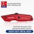 Premium Utility Knife, Retractable All Metal Heavy Duty Box Cutter ...