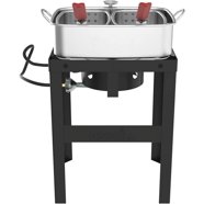 Loco Cookers Propane Dual Burner Fry Cart - Walmart.com