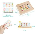 Montessori Wooden Learning Toys: Logic Game, Slide Puzzle, Color ...