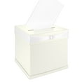 Koyal Wholesale Ivory Wedding Card Box with Slot, White Satin Ribbon ...