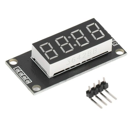4 Digit Display Tube, LED Segment Display Module TM1637 Driver IC ...