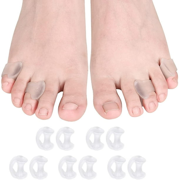 Gel Toe Separators,10 Pack Pinky Toe Spacers For Overlapping Toes ...