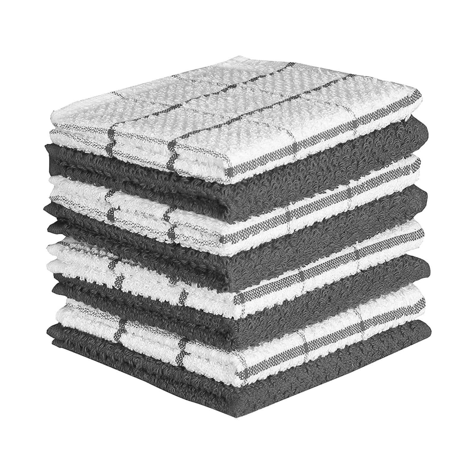 Click here for Ikeay Dishrags  Cotton Kitchen Dishcloth Gray 8 Pi... prices