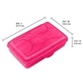 Sterilite Pencil Box, Neon Pink, 8-5/8" x 5-3/4" - Walmart.com