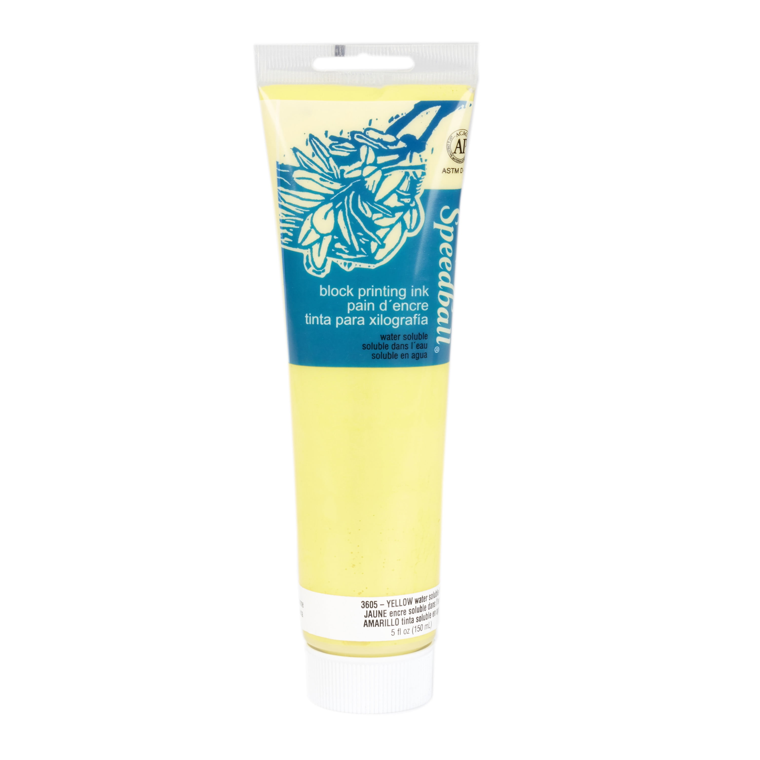 Speedball Block Printing Ink, Water-Based, 5 oz., Yellow - Walmart.com