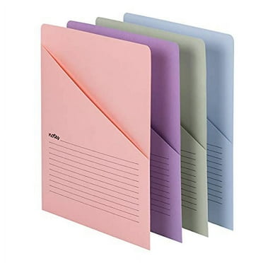 Smead Notes File Jackets, Aqua, Goldenrod, Pink, Yellow, 12 / Pack ...