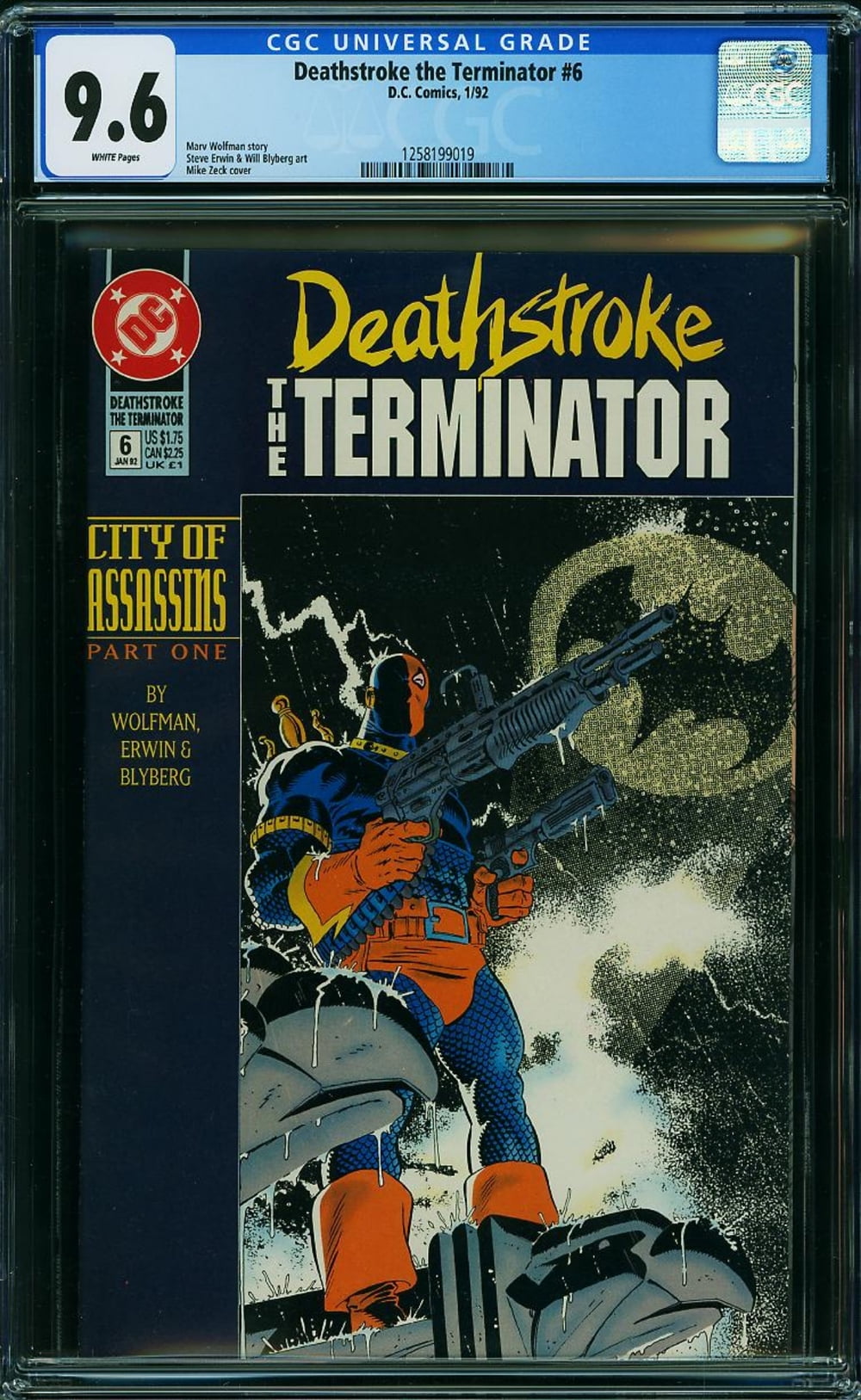 Deathstroke, the Terminator #6 - CGC 9.6 Comic Book - Walmart.com