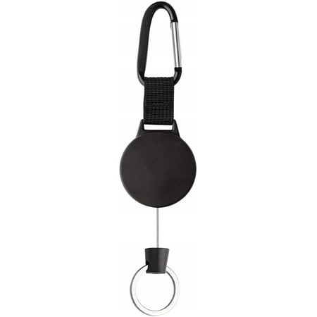 Kuuqa retractable key fob with 60 cm wire rope, heavy duty retractable ...