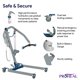 ProHeal Fully Electric Patient Lift - Full Body Transfer Lifter for ...