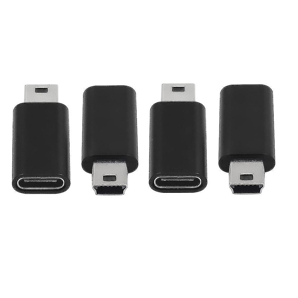 Adaptador Mini USB a USB C - 4 piezas Mini USB macho a tipo C hembra ...