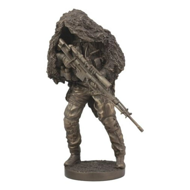 Ebros Military Marksman Marine Camouflage Sniper Statue Modern Unit ...