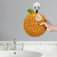 Fuzzy Ball Hand Towel with Hanging Loop, Cute Fruit Decorative Ball ...