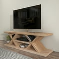 Massi 53'' Solid Wood Rustic TV Stand / Consol Natural Oak Finish for ...