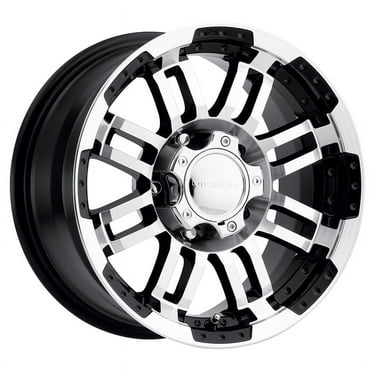 Vision Off-Road Valor 16x8 5x114.3/5x127 0et Gloss Black Machined Face ...