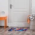 Cartoon Planets Solar System Space with Stars Pattern Small Area Rug ...