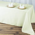 Efavormart 90x156" Seamless Premium IVORY 200 GSM Linens Polyester ...