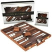 Classic Games Collection - 15" Attache Travel Backgammon Set for Adults ...