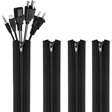 Cable Sleeves,[4 Pack] Cable Management Sleeves,19.5 inch Wire Cover ...