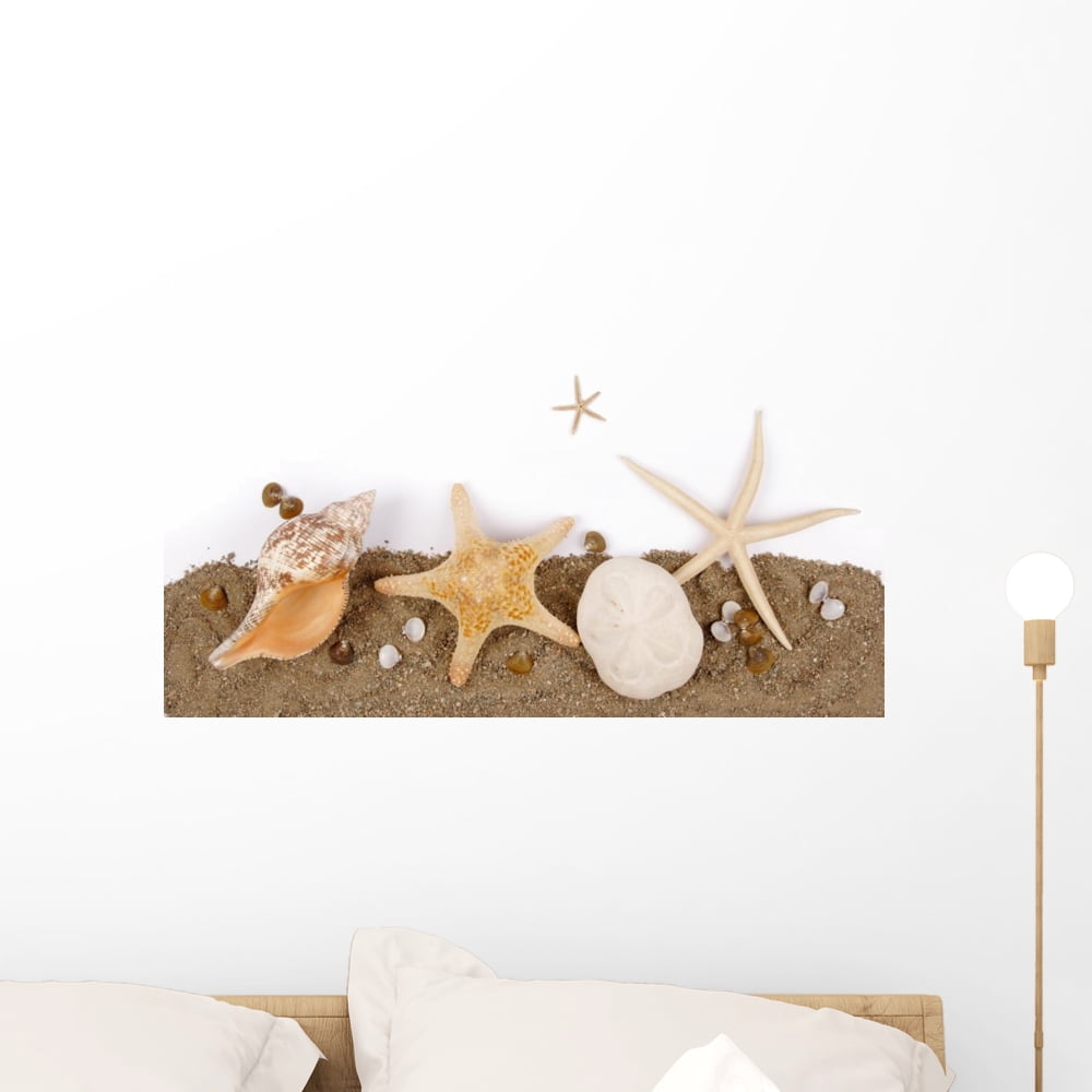 Beach Sand Sea Wall Decal Sticker by Wallmonkeys Vinyl Peel and Stick ...