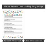 Festive Christmas Trivia Game Cards Version 1 (25 Pack) Holiday Party ...