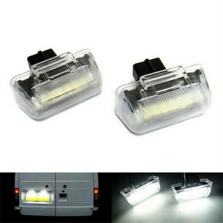 2 Pcs LED License Number Plate Light For Ford Transit Tourneo Connect ...