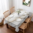 Abstract Marble Texture Table Cloth 60x84in, Waterproof Rectangle ...