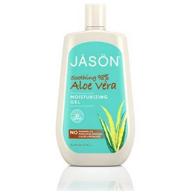 Soothing Aloe Vera 98% Gel Jason Natural Cosmetics 16 oz Gel - Walmart ...