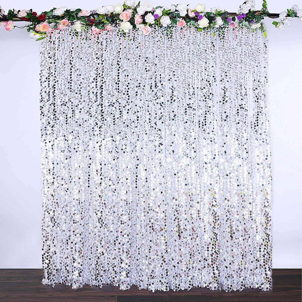 Efavormart 8ft x 8ft Big Payette Sequin Curtains Photo Booth Backdrop ...