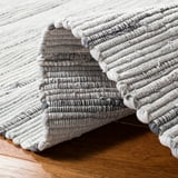SAFAVIEH Rag Robynne Striped Cotton Area Rug, Grey, 3' x 5' - Walmart.com