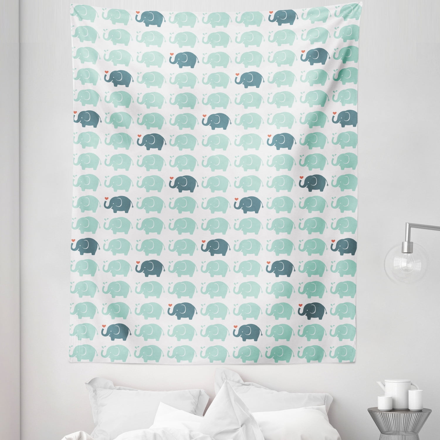 Safari Tapestry, Cartoon Pattern Water Drops Doodle Cheerful Fun Jolly ...