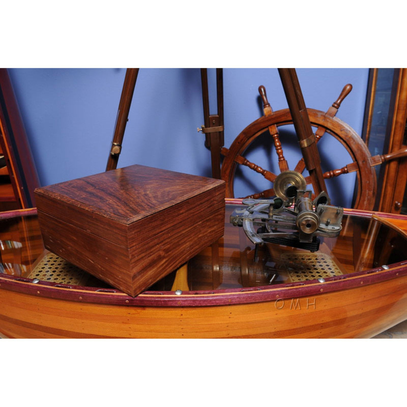 Nautical Sextant in wood box (Large) - Walmart.com