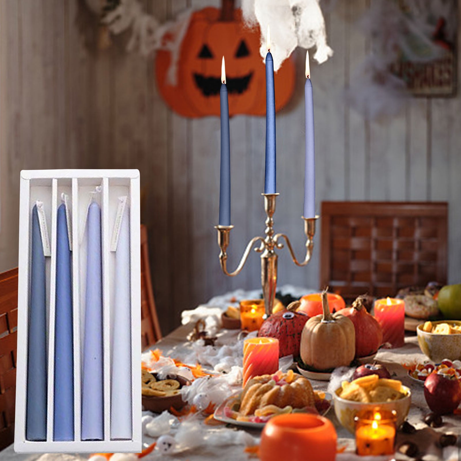 Click here for Rkxzt Taper Candles 10 Tall Blue Colored Candlesti... prices