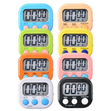 Digital Countdown Kitchen Timer -Count Up Down Magnetic Timer Clock for ...