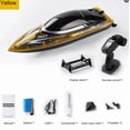 2.4GHz 30km/h Large RC Racing Boat, Dual-Motor Electric Remote Control ...