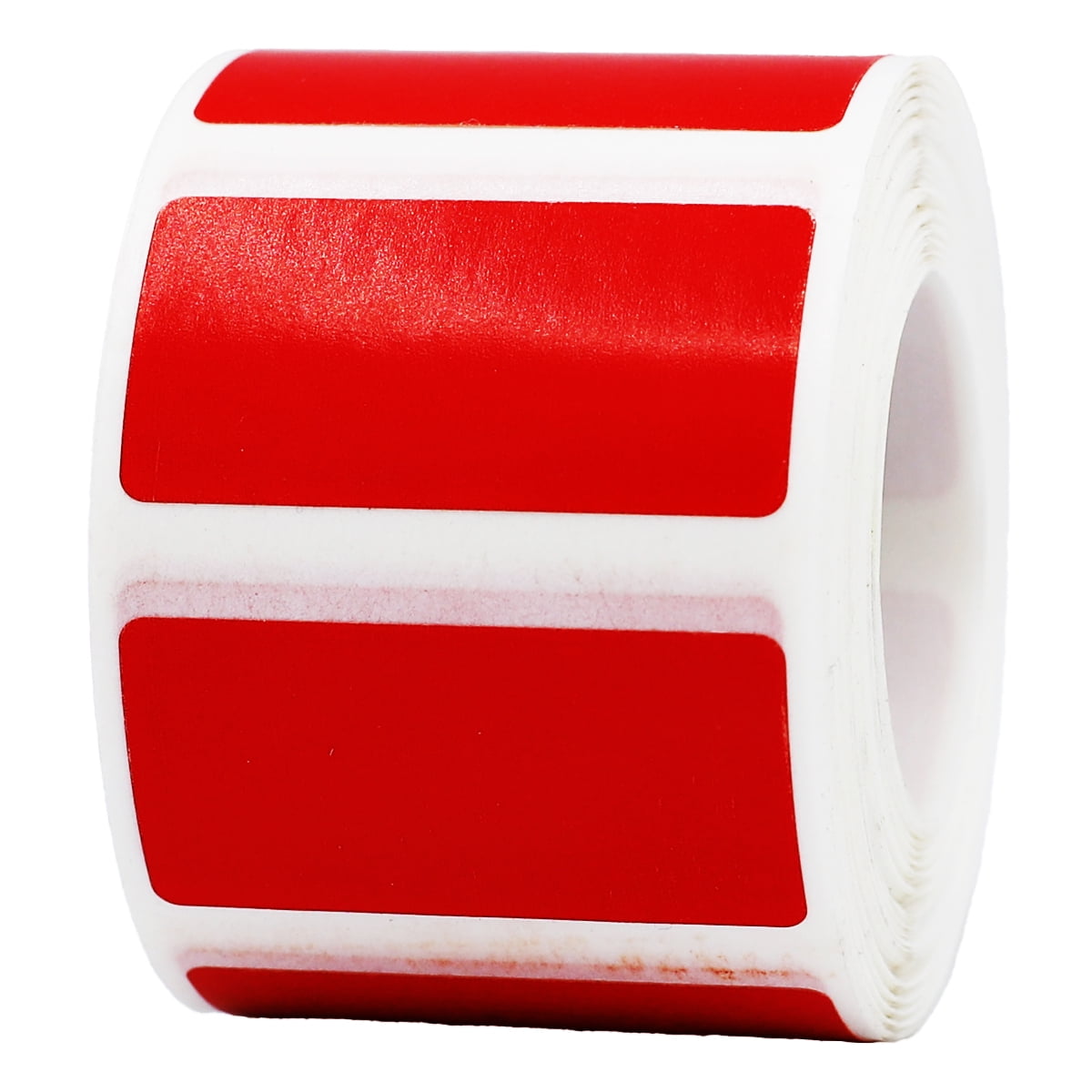Red Rectangle Stickers | 0.75 x 1.5" Inch | 500 Pack - Walmart.com
