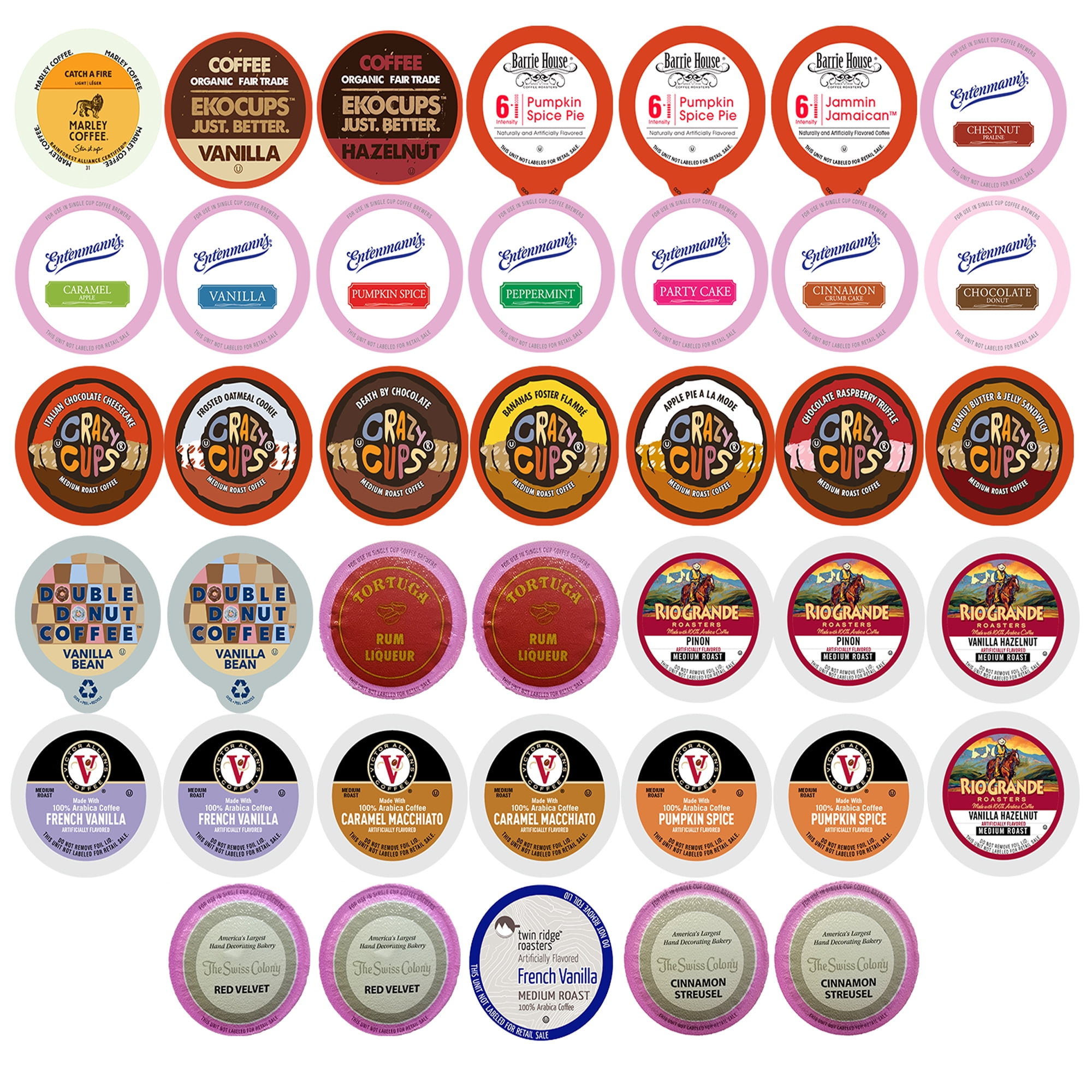 Flavored Coffee Single Serve Cups For Keurig K cup Brewers Variety Pack ...