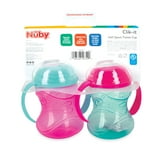 Nuby No-Spill Clik-it Soft Spout Sippy Cup, 10 fl oz, 2 Count - Walmart.com