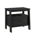 Sauder Trestle 1-Drawer Nightstand, Raven Oak Finish - Walmart.com