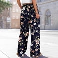Palazzo Pants for Women 2026 Spring Summer Floral Print Elastic High ...