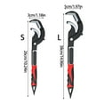 Heavy-Duty Pipe Wrench with Self-Adjusting Jaw & Anti-Slip Grip for ...