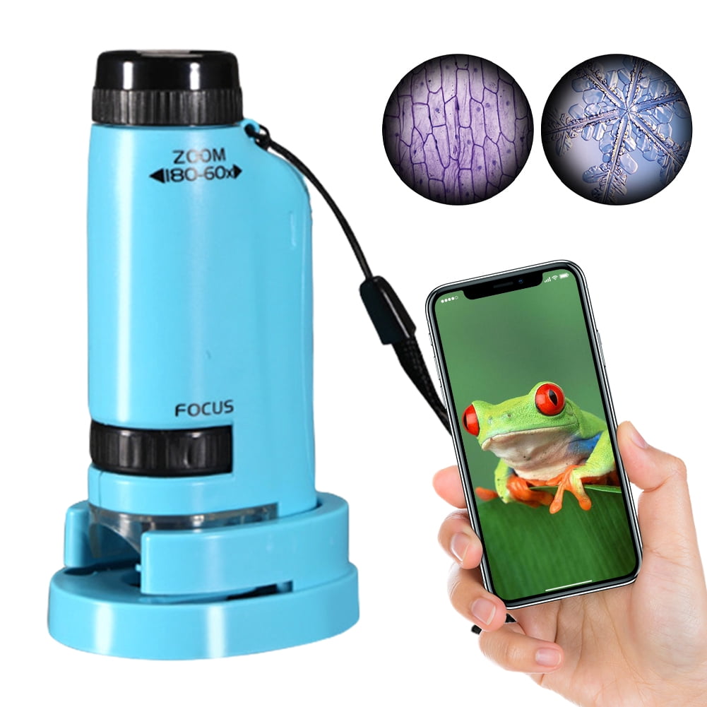 Microscopio Little Scientist Mini 60-180x LED para laboratorio ciencias ...