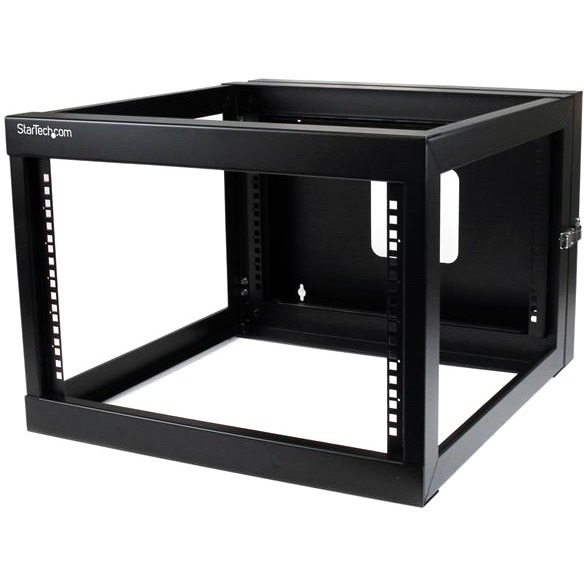 6U 22in Depth Hinged Open Frame Wall Mount Server Rack - Walmart.com ...
