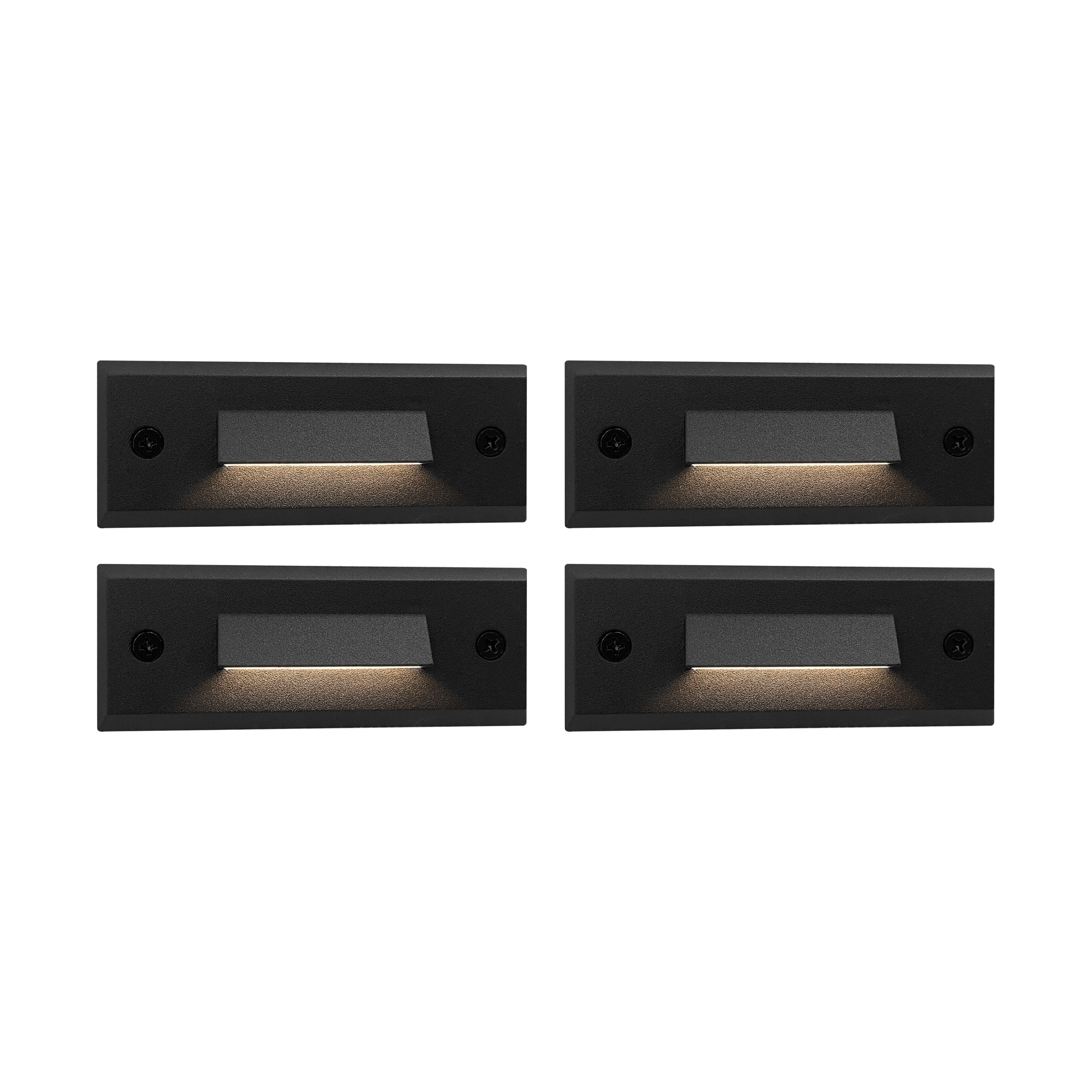 GKOplus 4 Pack Low Voltage Mini Size LED Landscape Step Lights, 9-15V ...