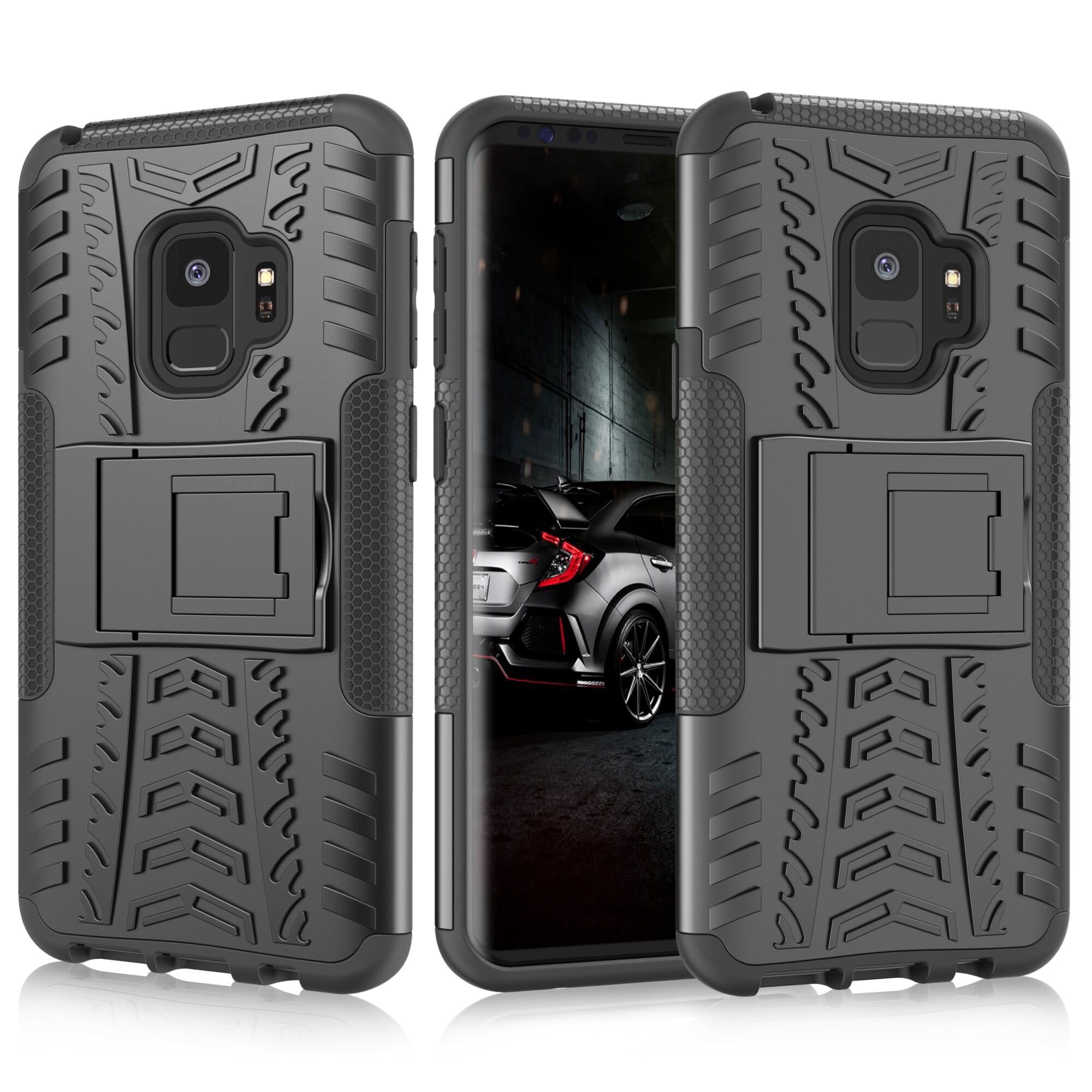 Galaxy S9 Case, Samsung S9 Kickstand, Galaxy S9 Cover, Njjex [Built-in ...
