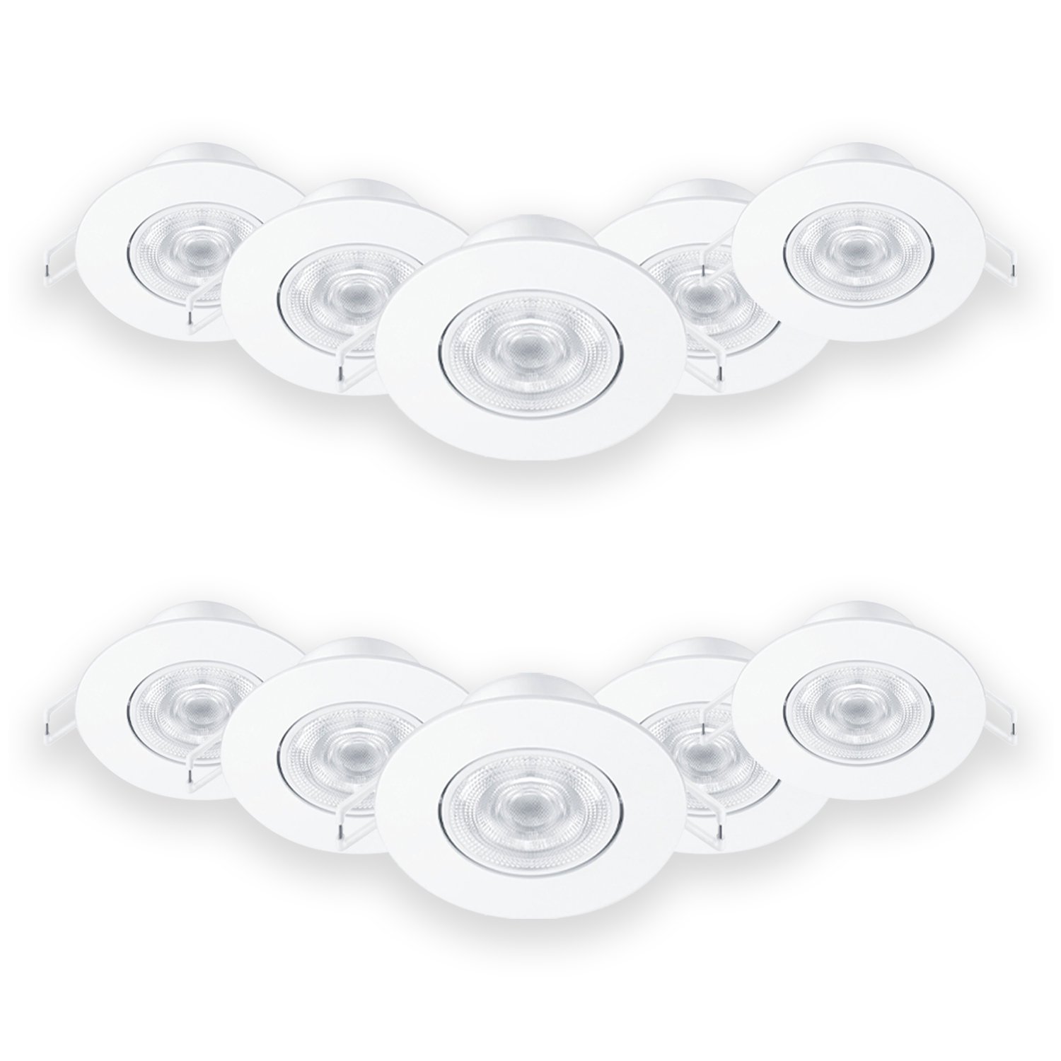 Pack 10 Foco Led Integrado Spot 6.2 W Cálido | Knasta Chile