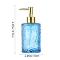 Glass Soap Dispenser Pump Bottle - Reusable Thickened Liquid Container ...